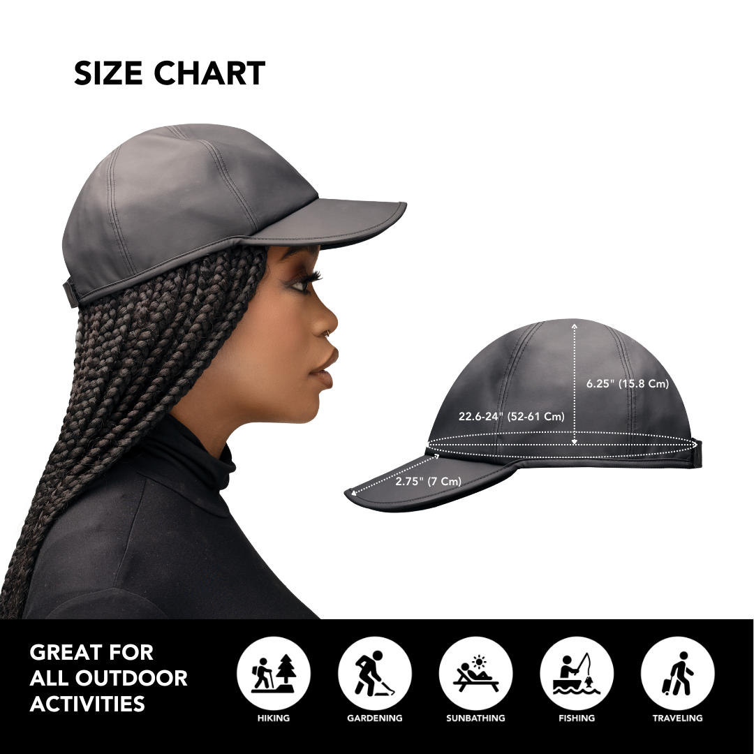 Hairbrella Satin-Lined, Waterproof Baseball Cap