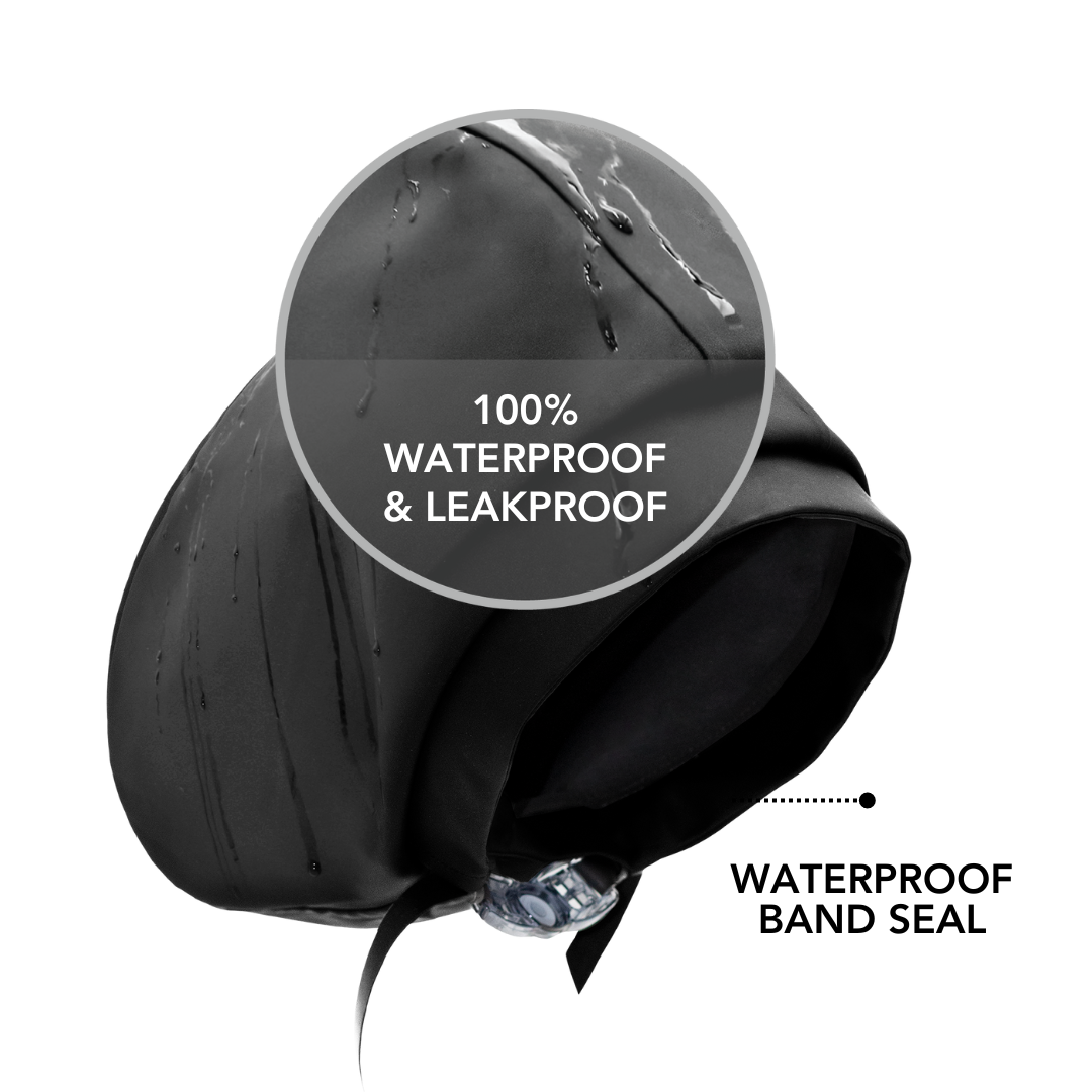 Hairbrella Satin-Lined Waterproof, Adjustable Swim Cap