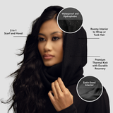 Satin Lined, Waterproof Infinity Rain Scarf