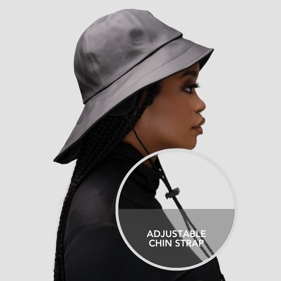 Satin-Lined, Waterproof Sou'wester Rain Hat