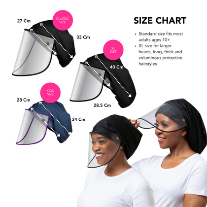 Hairbrella Pro Rain Hat with Face Shield for Women, 100% Waterproof
