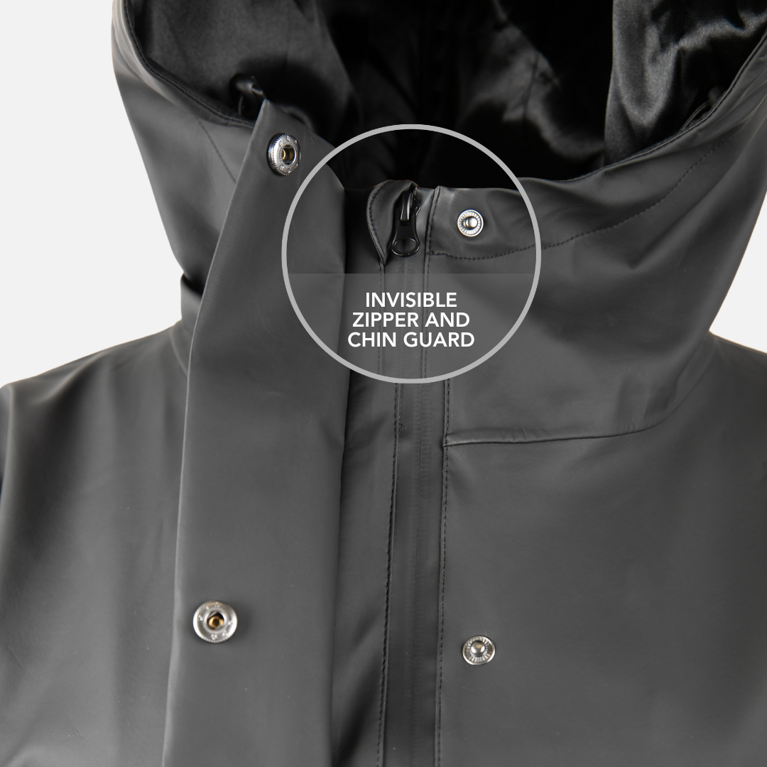 Rain Jacket, Waterproof, Satin-Lined Hood