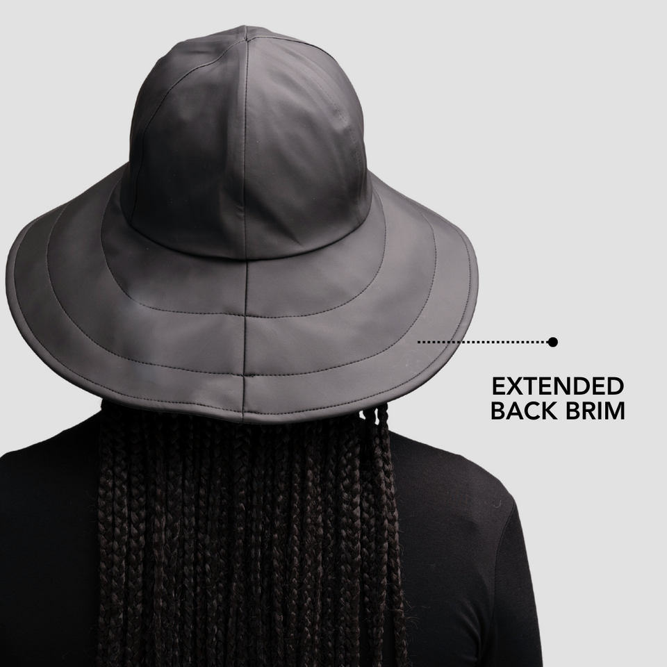 Satin-Lined, Waterproof Sou'wester Rain Hat