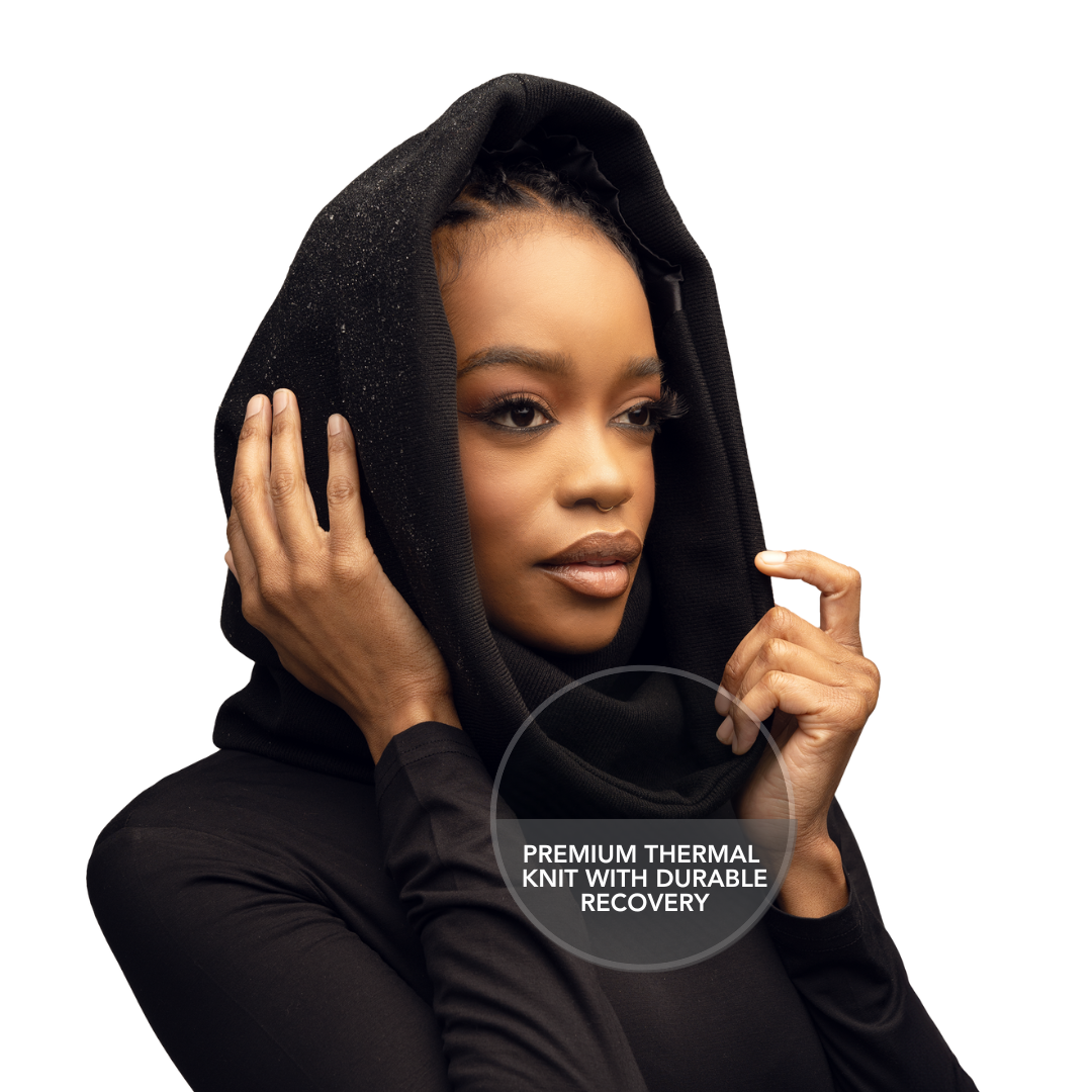 Hairbrella Satin Lined, Waterproof Infinity Rain Scarf