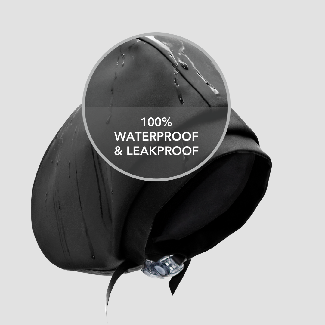 Hairbrella Satin-Lined Waterproof, Adjustable Kid's Swim Cap