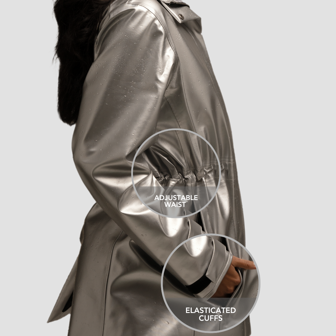 Hairbrella Satin-Lined, Waterproof Rain Jacket