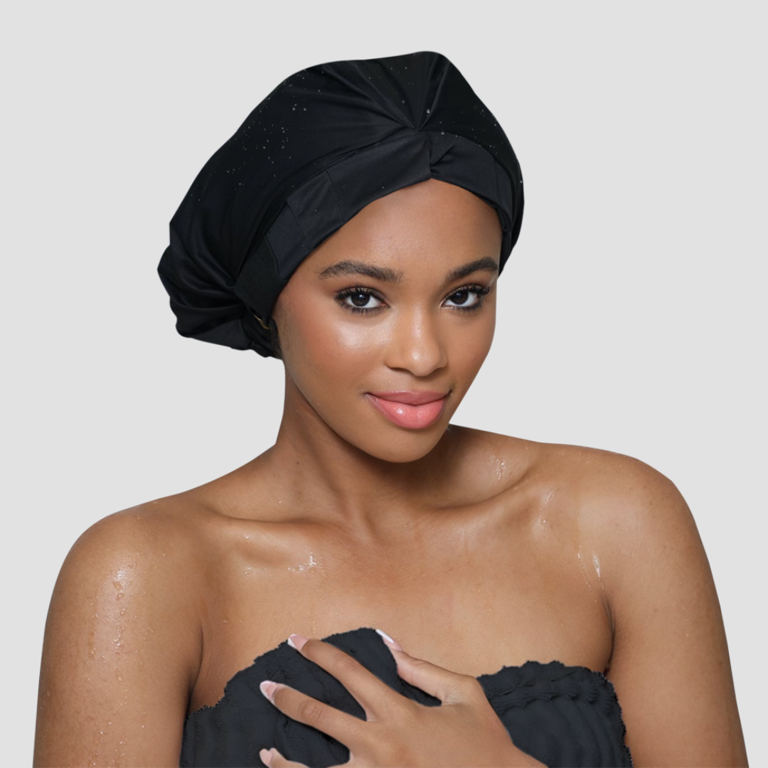 Hairbrella Satin-Lined Waterproof, Adjustable Shower Cap