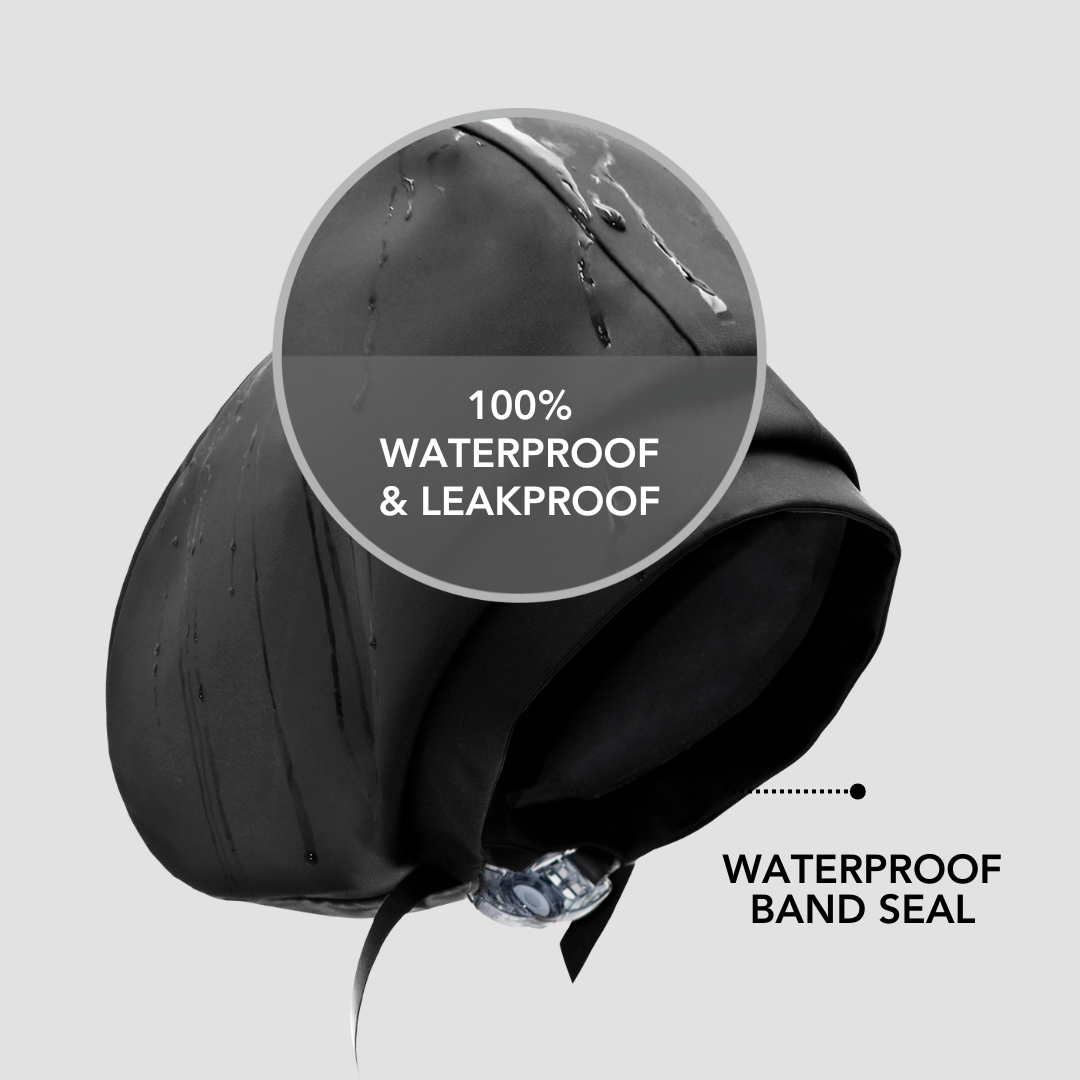 Hairbrella Satin-Lined Waterproof, Adjustable Swim Cap