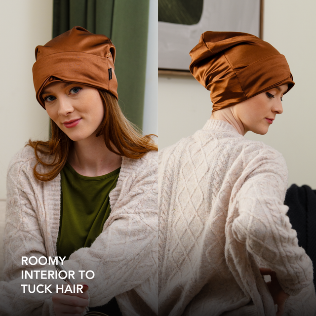 Satin-Lined, Convertible Nap Cap™ with Hidden Eye Mask
