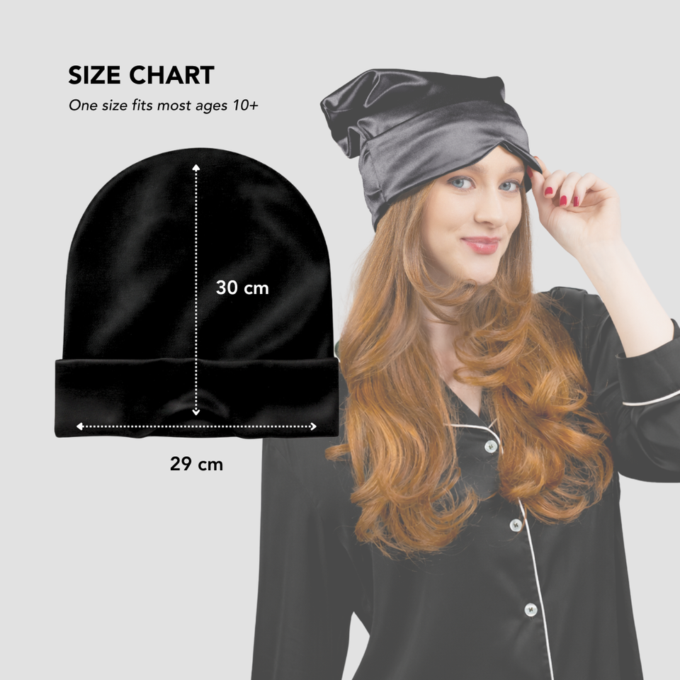 Satin-Lined, Convertible Nap Cap™ with Hidden Eye Mask