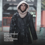 Satin Lined, Waterproof Infinity Rain Scarf